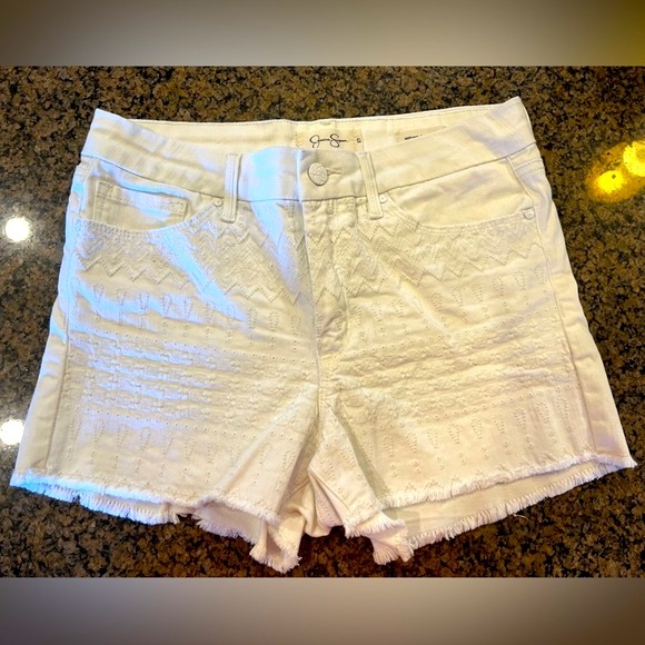 Jessica Simpson | Shorts | Jessica Simpson White Jean Shorts | Poshmark